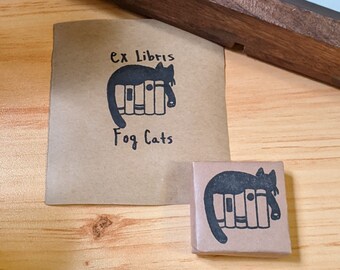 Ex Libris Black Cat - Etsy