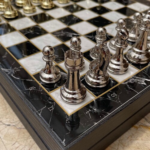 Vip Customize Wooden Marble Patterned Chess Set Chess Board - Etsy