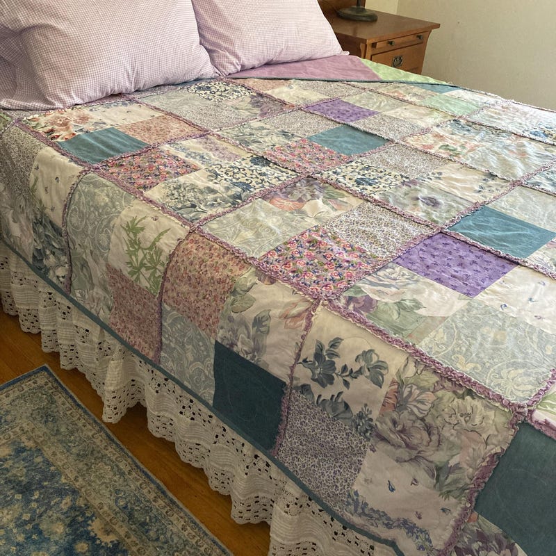 Queen Size Rag Quilt - Etsy