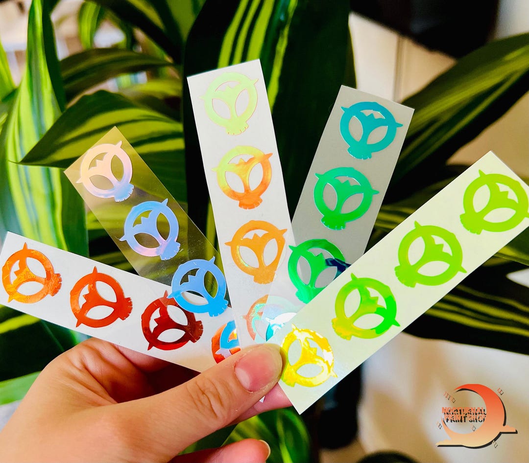 Tiesto Inspired Holographic Mini Stickers | Rave Accessory, Face ...