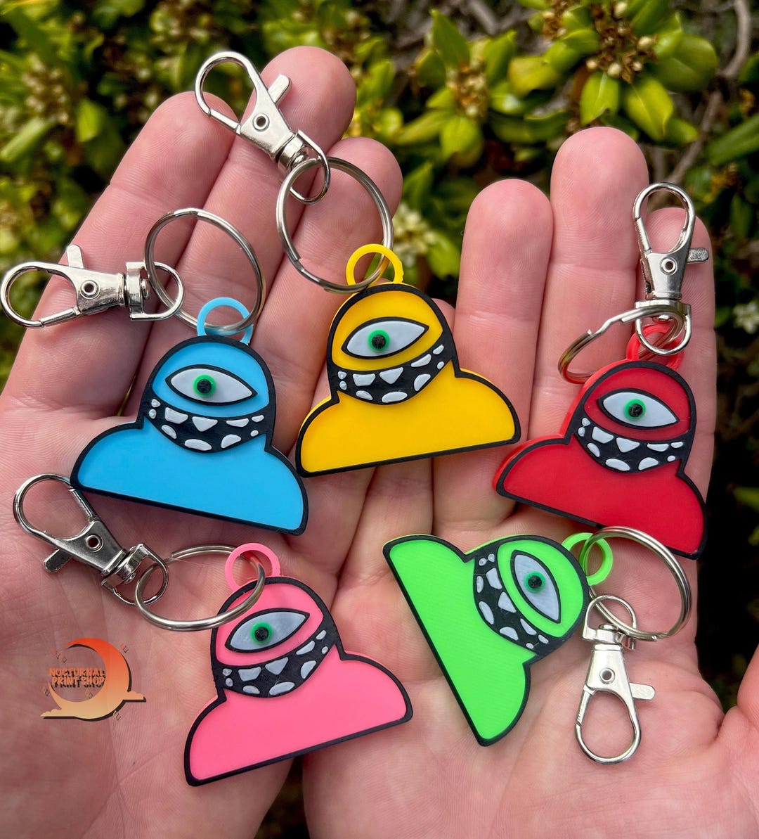 Cyclops Keychain | Assorted Colors, Customizations Available! - Etsy