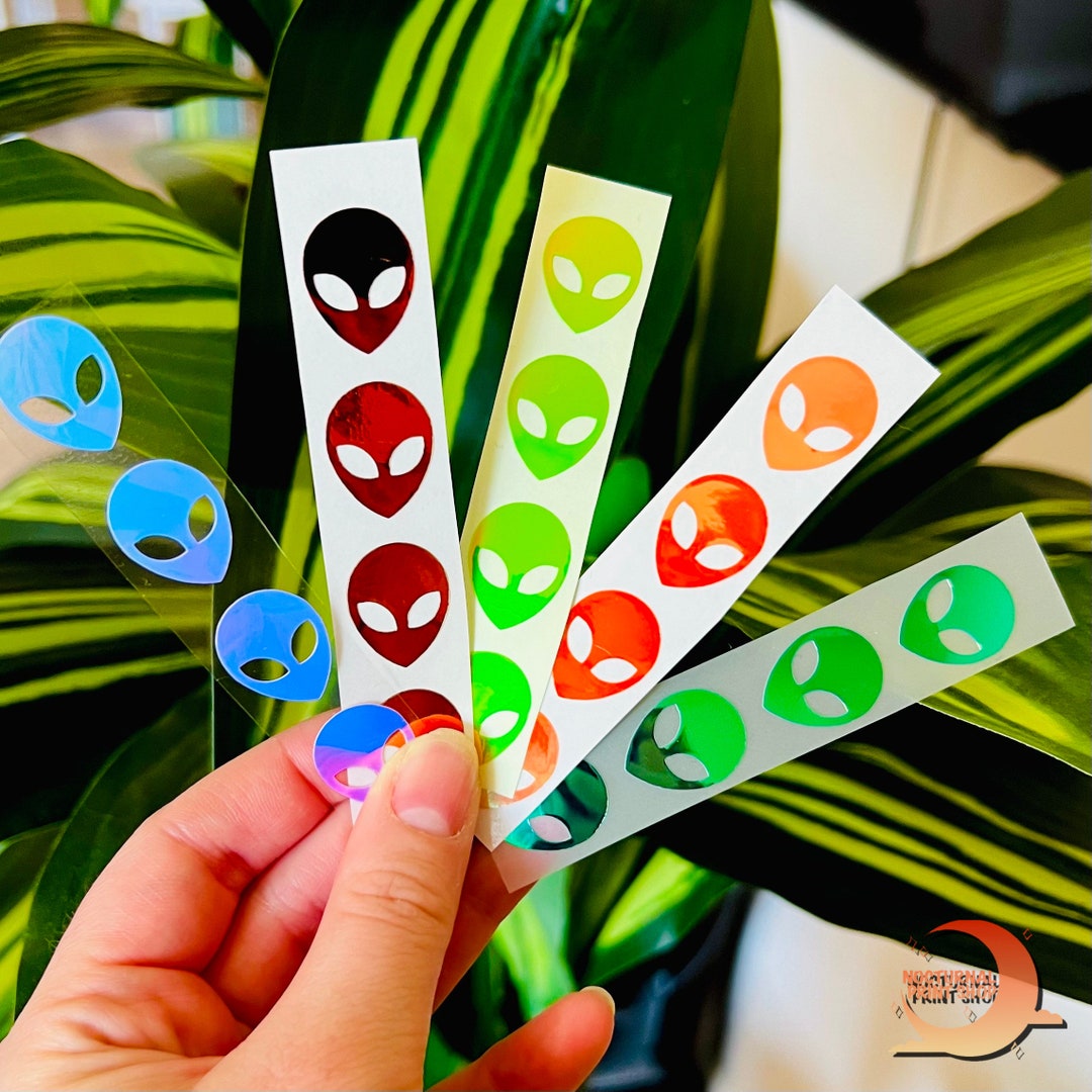 Alien Mini Stickers Rave Accessory, Face Sticker, Laptop Sticker ...
