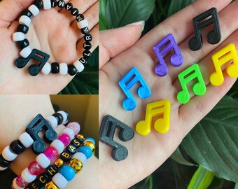 Treble Clef Music Note Silicone Focal Beads, Silicone Focal Beads ...