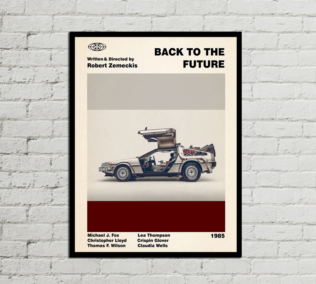 Back to the Future Poster - Movie Poster - Mid Century Modern Poster ...