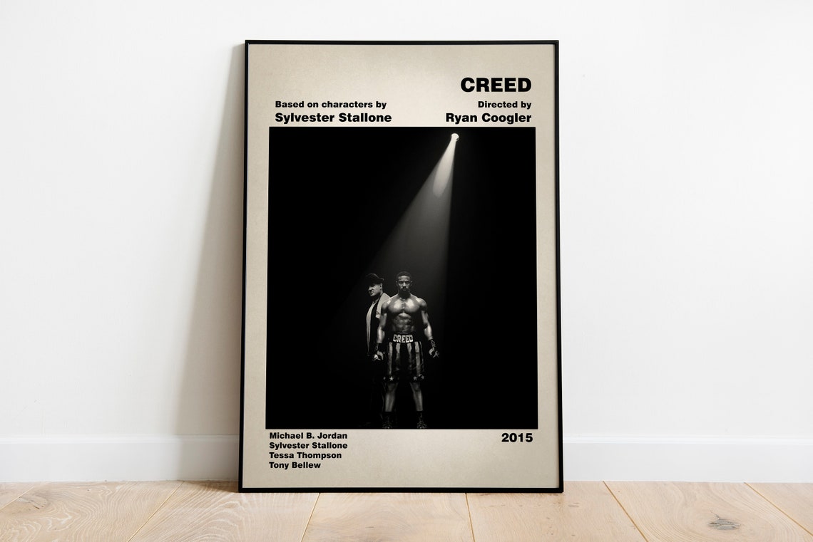 CREED POSTER - Movie Poster - Mid Century Modern Poster - Minimalist ...