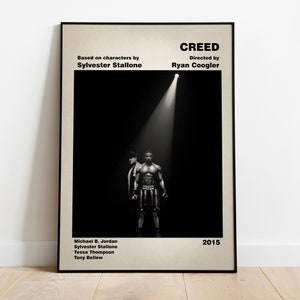 CREED POSTER - Movie Poster - Mid Century Modern Poster - Minimalist ...