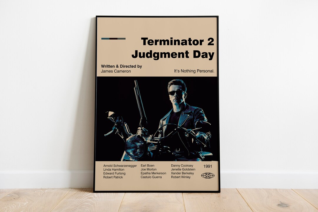 TERMINATOR POSTER Movie Poster Mid Century Modern Poster Minimalist ...
