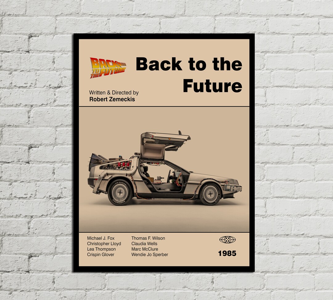 Back to the Future Poster - Movie Poster - Mid Century Modern Poster ...