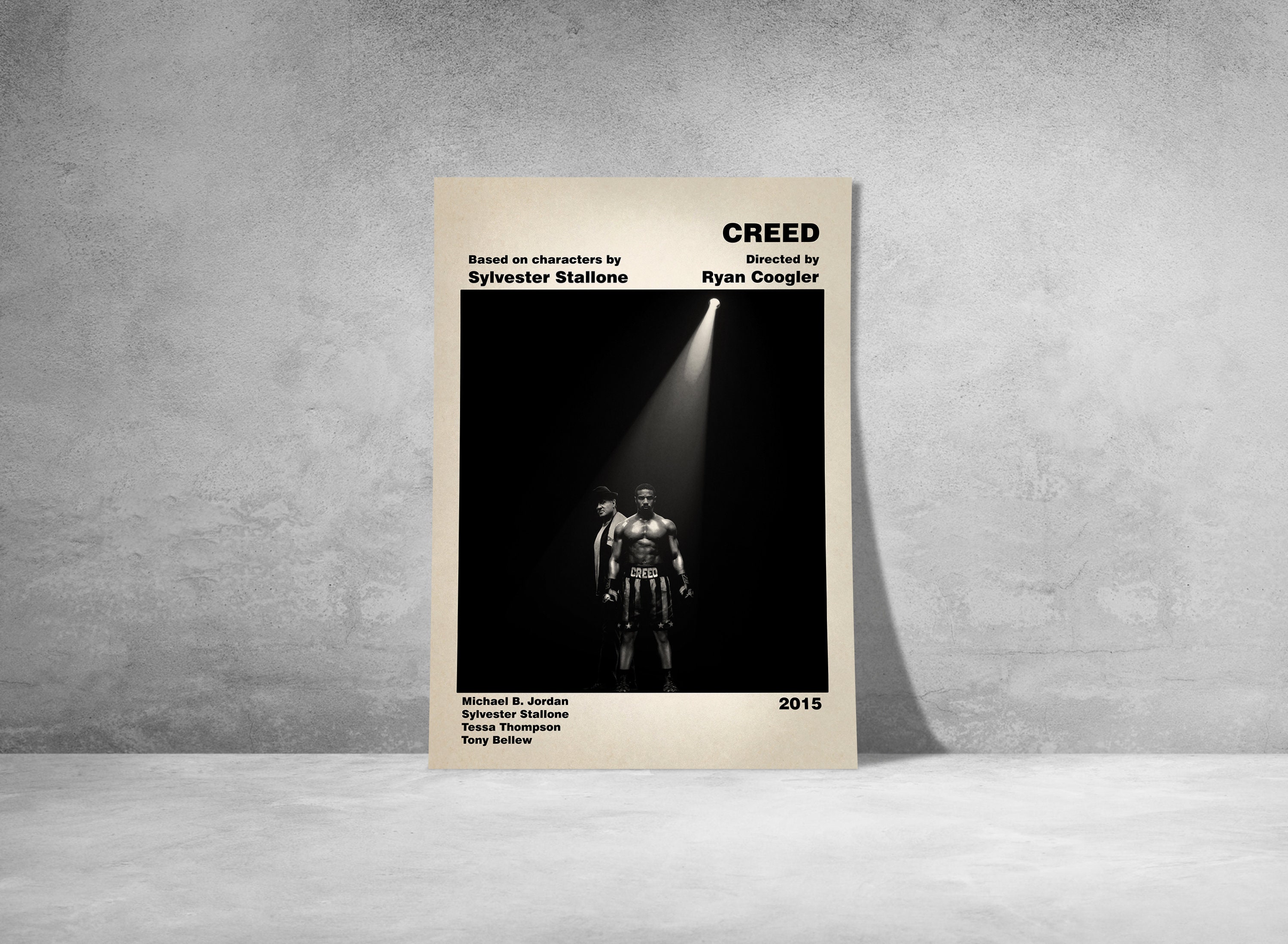 CREED POSTER - Movie Poster - Mid Century Modern Poster - Minimalist ...