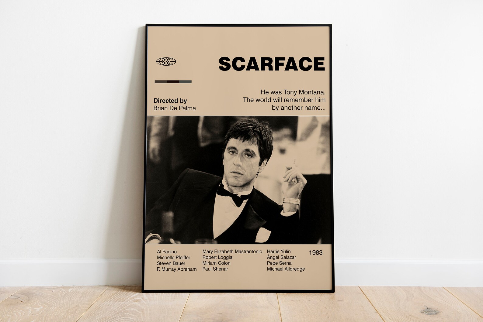 SCARFACE POSTER Movie Poster Mid Century Modern Poster Minimalist ...