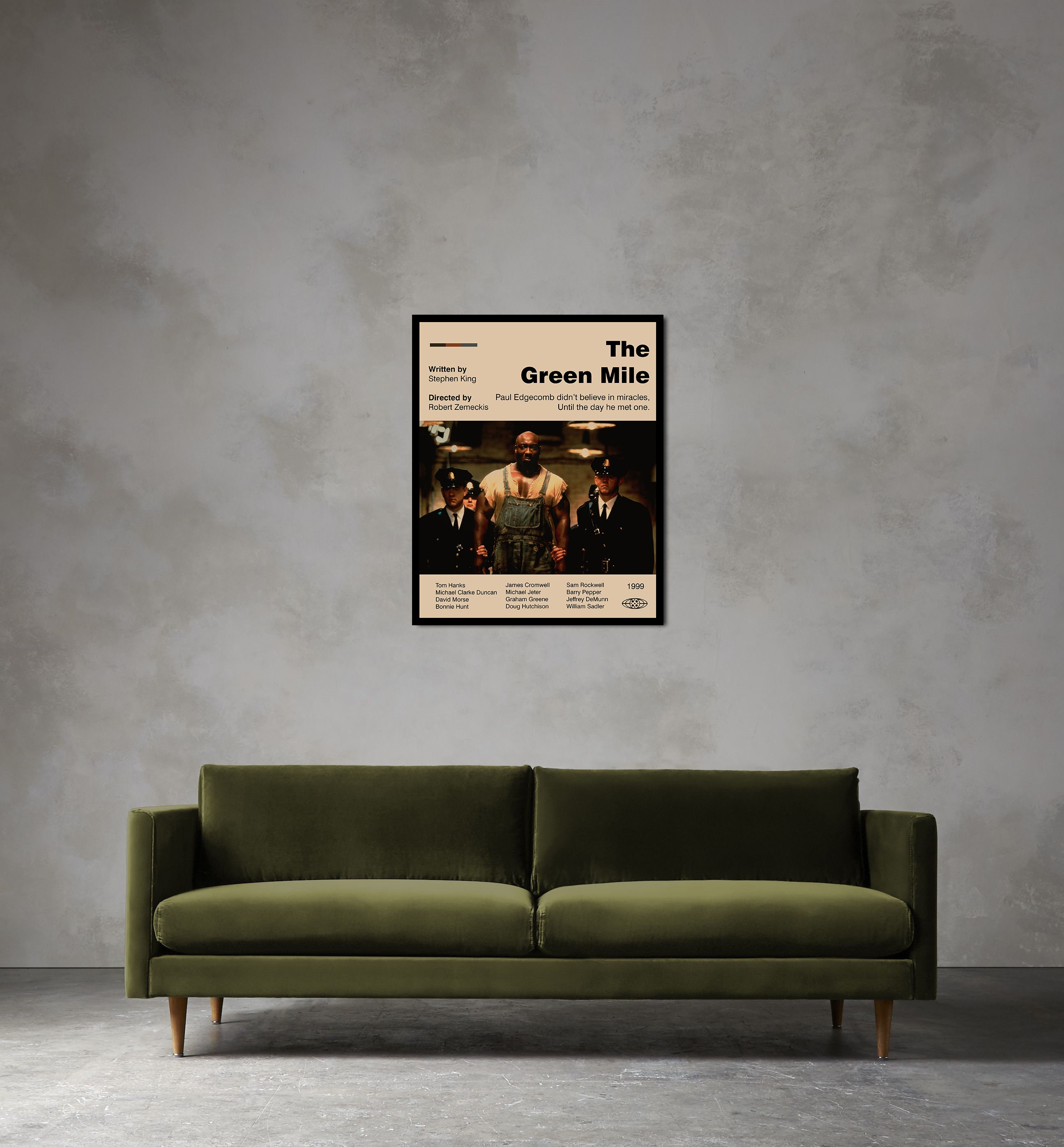 THE GREEN MILE Poster - Movie Poster - Mid Century Modern Art - Digital ...