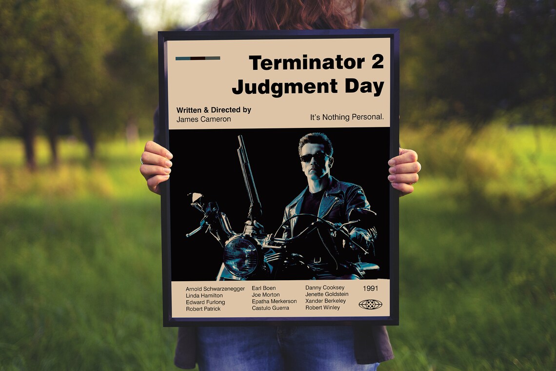 TERMINATOR POSTER Movie Poster Mid Century Modern Poster Minimalist ...