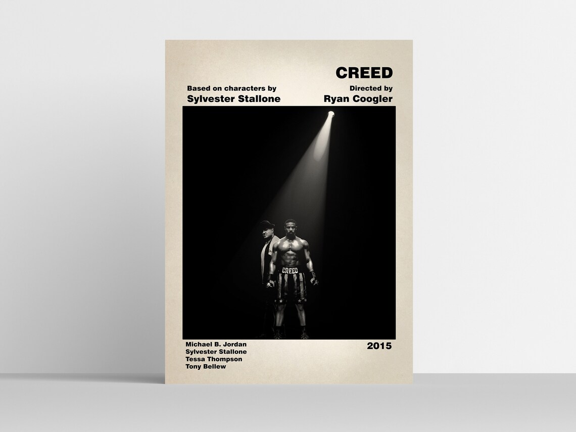 CREED POSTER - Movie Poster - Mid Century Modern Poster - Minimalist ...