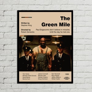 THE GREEN MILE Poster - Movie Poster - Mid Century Modern Art - Digital ...