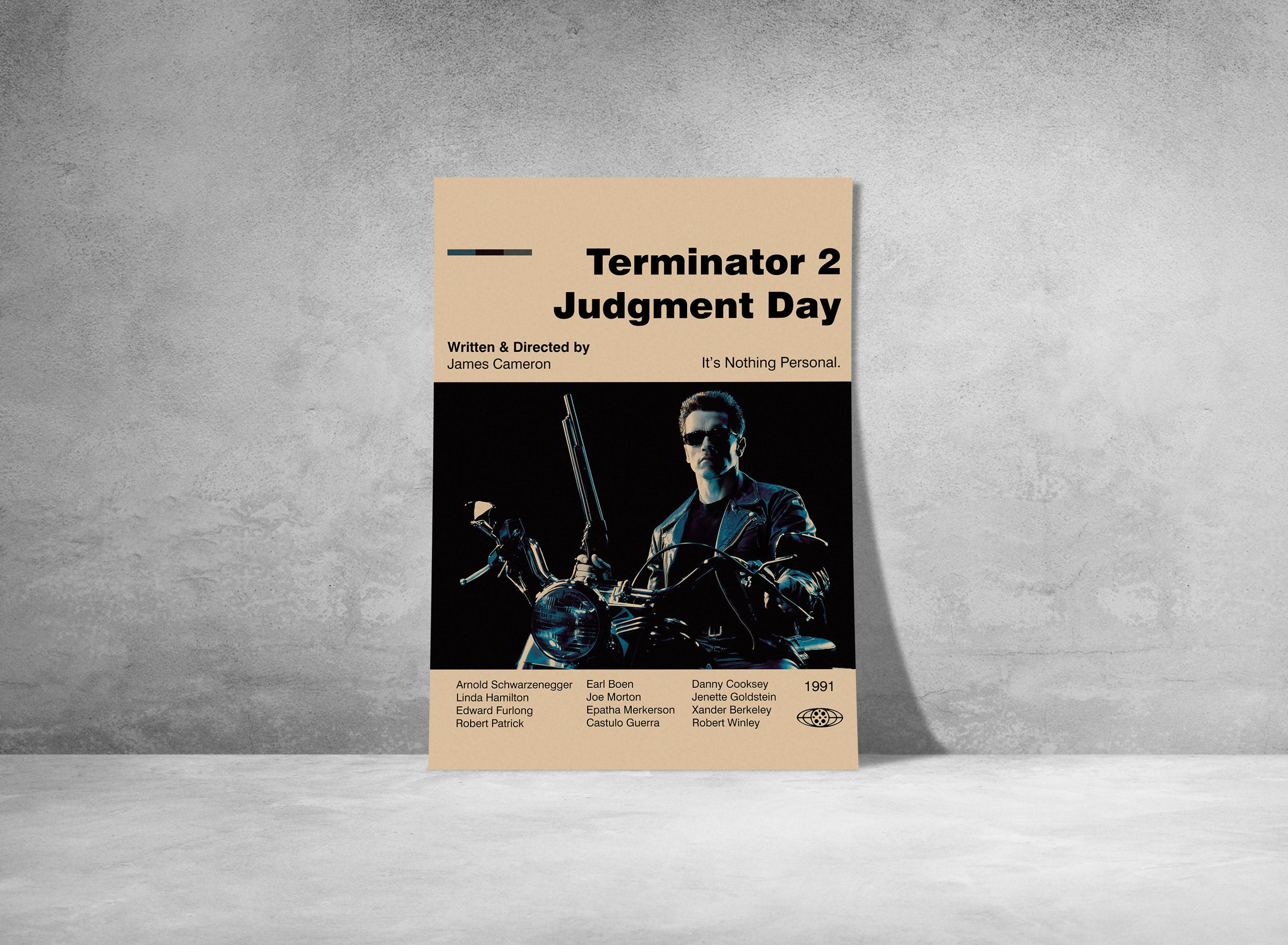 TERMINATOR POSTER Movie Poster Mid Century Modern Poster Minimalist ...