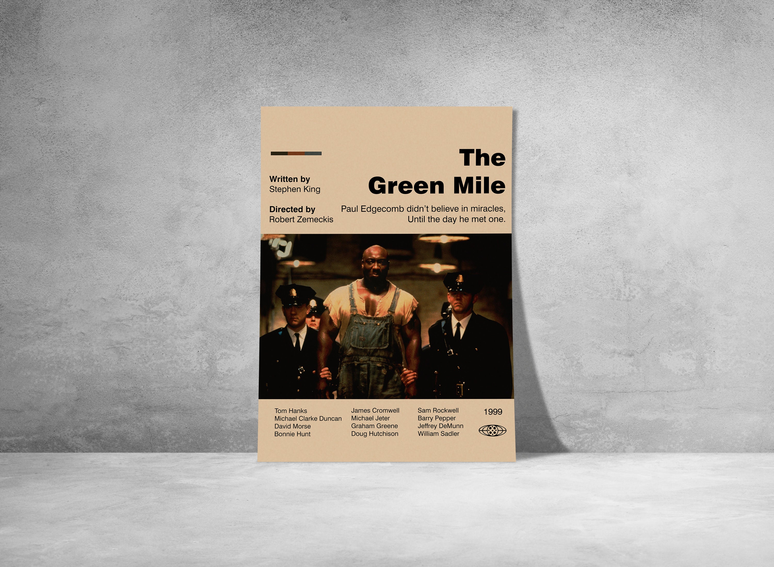 THE GREEN MILE Poster - Movie Poster - Mid Century Modern Art - Digital ...