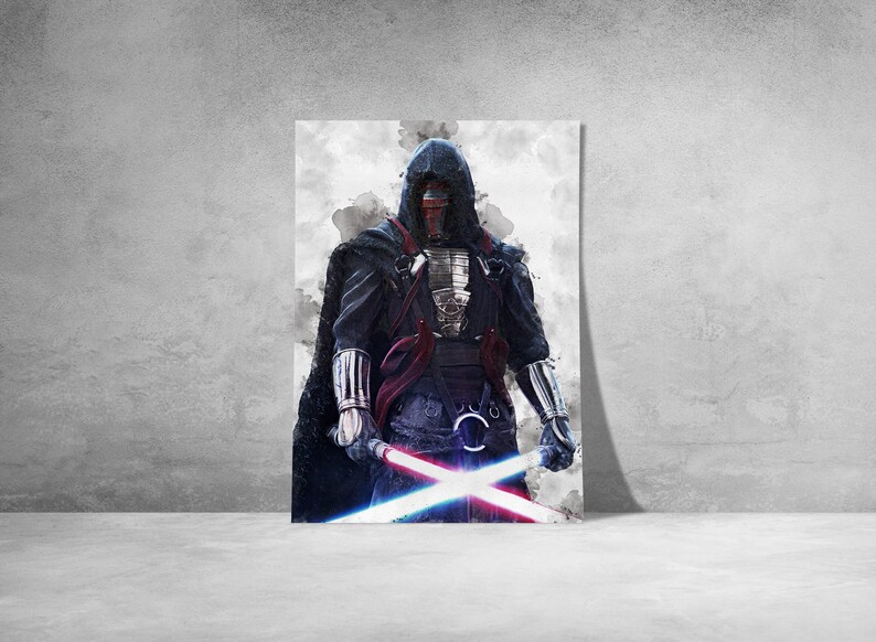 DARTH REVAN POSTER Star Wars Poster Digital Art Printable Art ...
