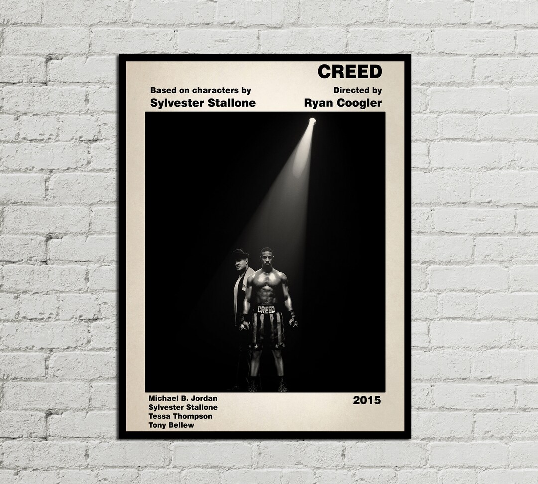 CREED POSTER - Movie Poster - Mid Century Modern Poster - Minimalist ...
