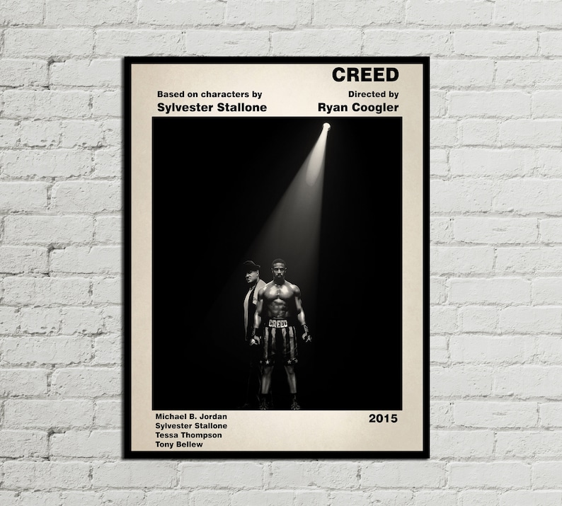 CREED POSTER - Movie Poster - Mid Century Modern Poster - Minimalist ...