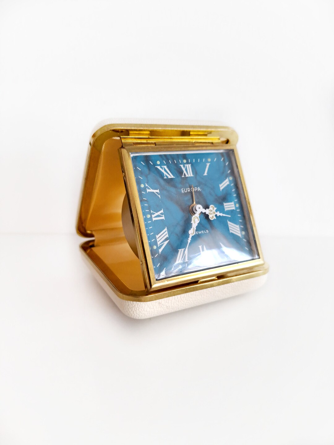 German Wind-up Travel Clock, Special Edition 2 Jewels Europa Clock ...