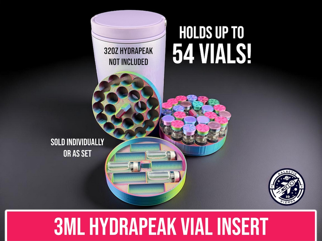 54 Vial Insert for Hydrapeak Thermos, 3ml Peptide Vial Storage ...
