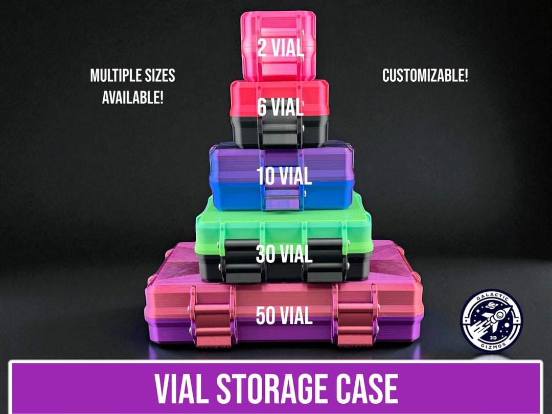 Peptide Vail Storage Box, 3ml Vial Box, 3ml Peptide Vial Case, 3ml Vial ...