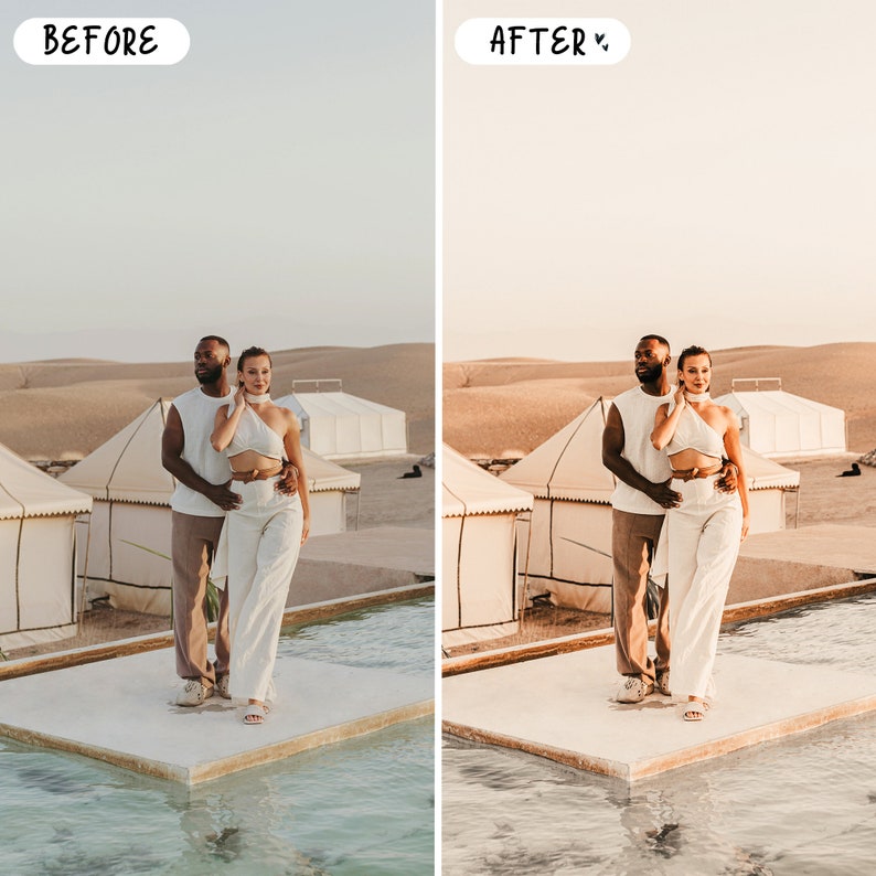 10 DESERT Lightroom Presets – Mobile & Desktop – Warm Boho Presets ...