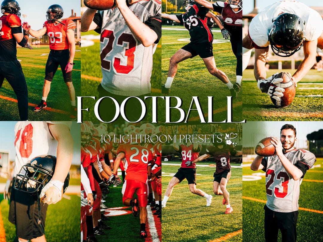 10 FOOTBALL Lightroom Presets – Mobile Desktop – Sports Presets ...