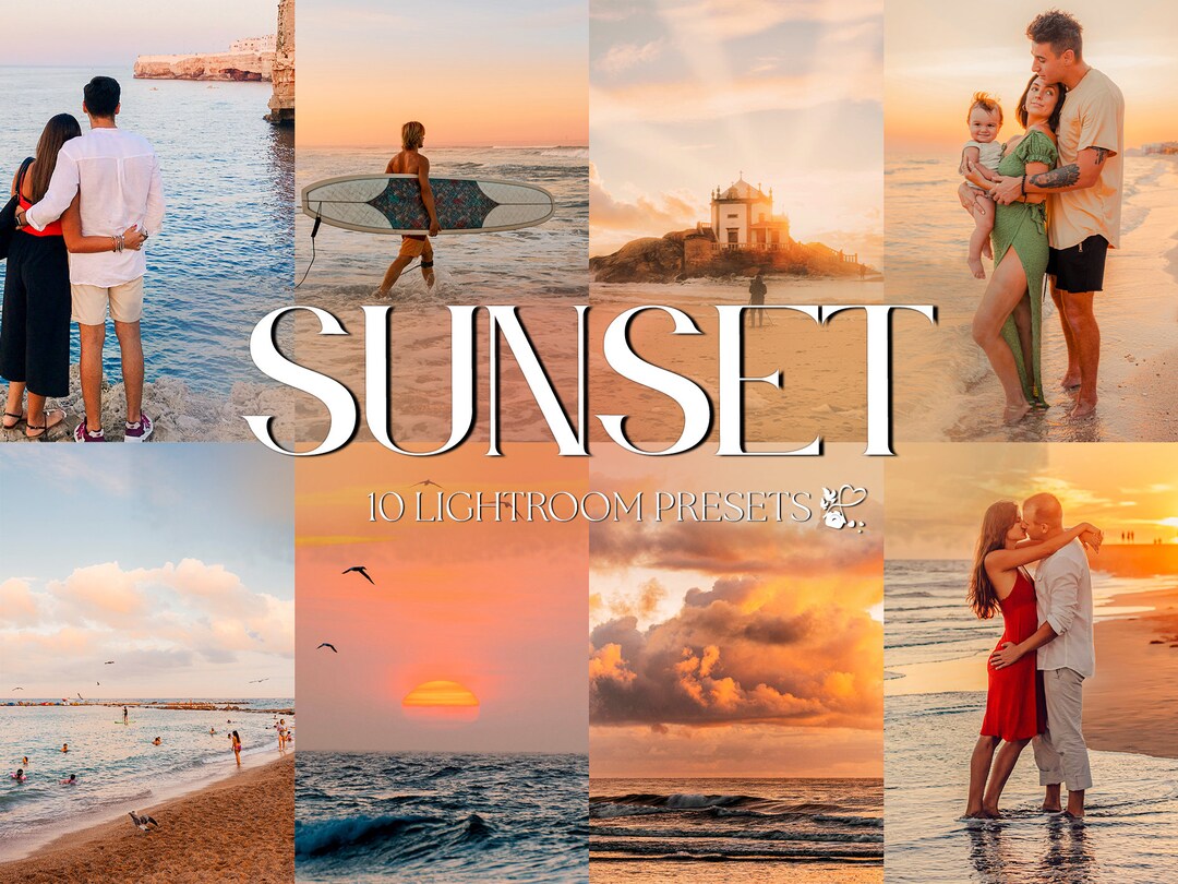 10 SUNSET Mobile LIGHTROOM Presets Bright Summer Presets Sunset Presets ...