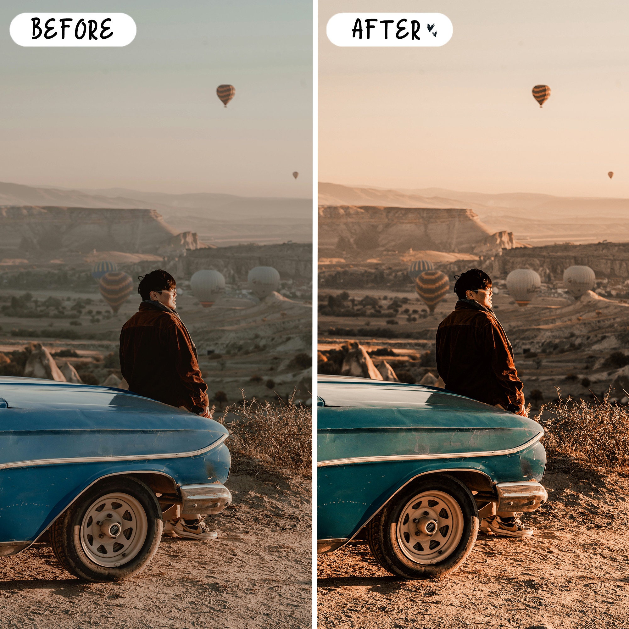 10 DESERT Lightroom Presets – Mobile & Desktop – Warm Boho Presets ...