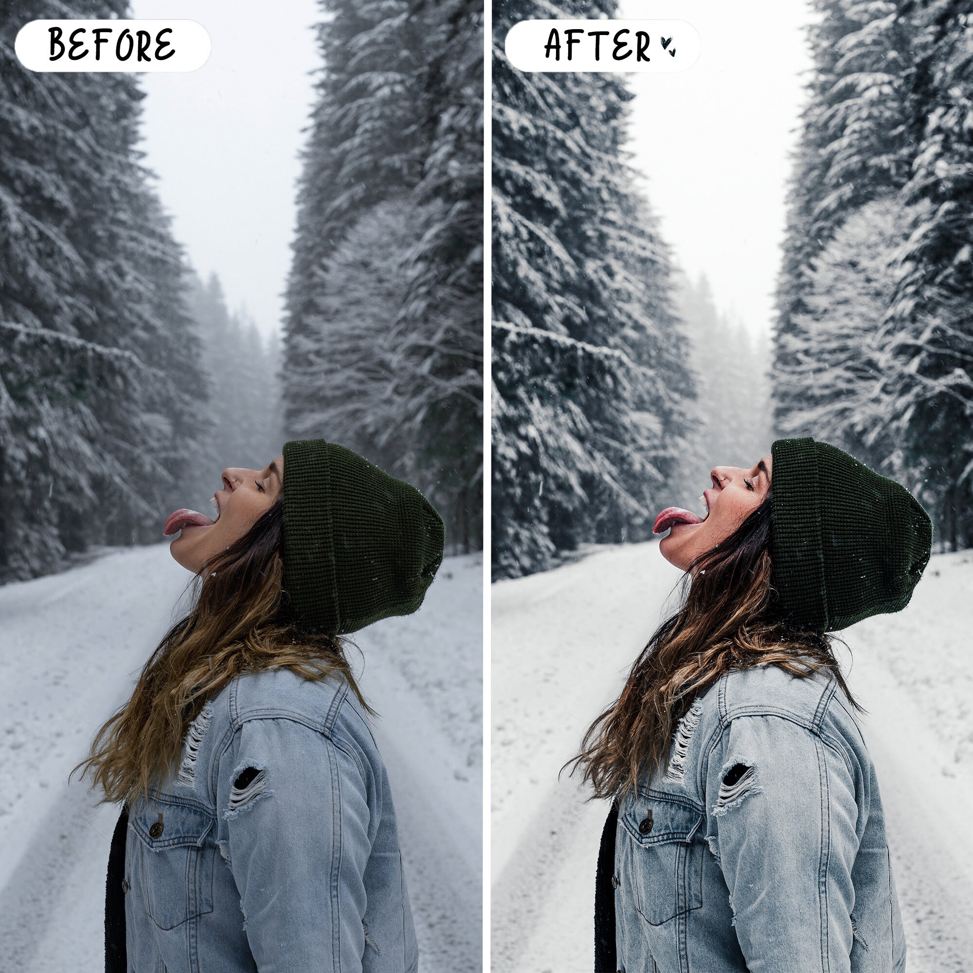 10 SNOW Lightroom Presets – Mobile Desktop – December, Winter, Bright ...