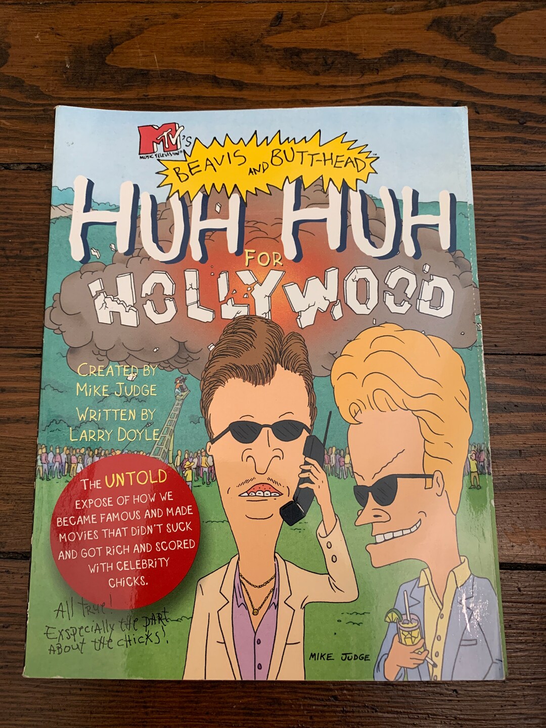 Rare Vintage 1996 Beavis and Butthead Huh Huh for Hollywood Book - Etsy