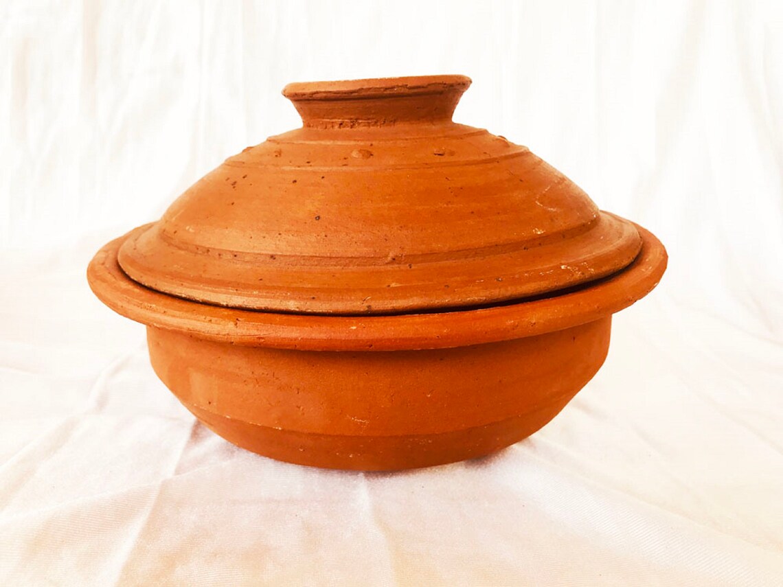 Clay pot for cooking with lid Natural Handmade Cooking Clay | Etsy