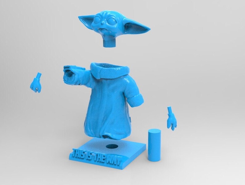 Baby Yoda Grogu Darts STL 3D Print - Etsy