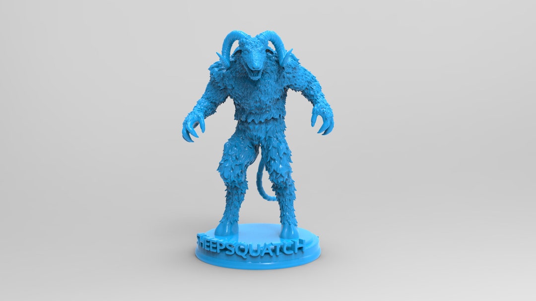 Sheepsquatch 3D Model Print File STL Monster Legend - Etsy