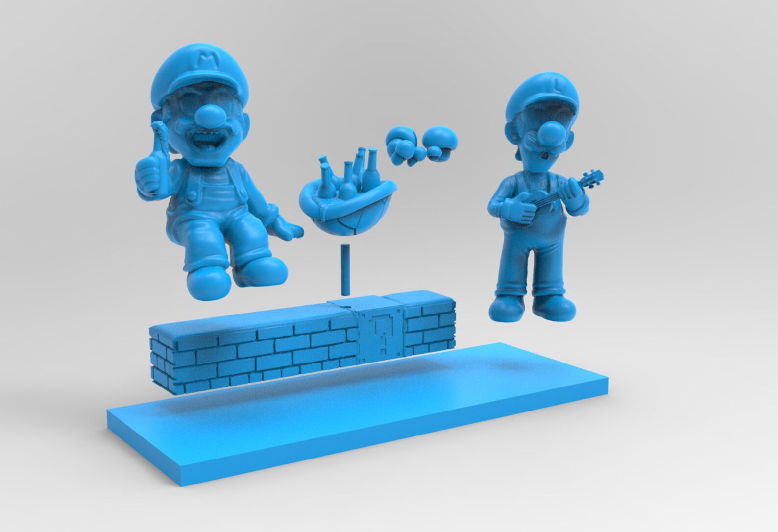 Super Mario Bros (stl File) - Etsy