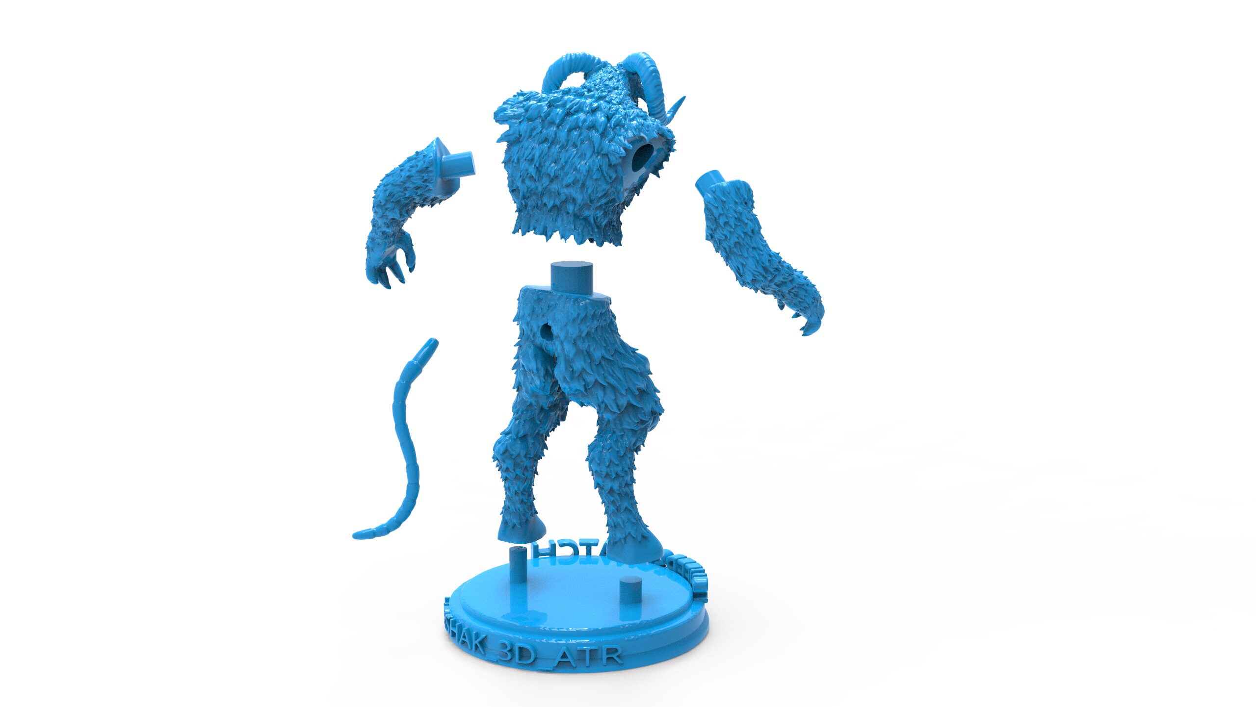 Sheepsquatch 3D Model Print File STL Monster Legend - Etsy