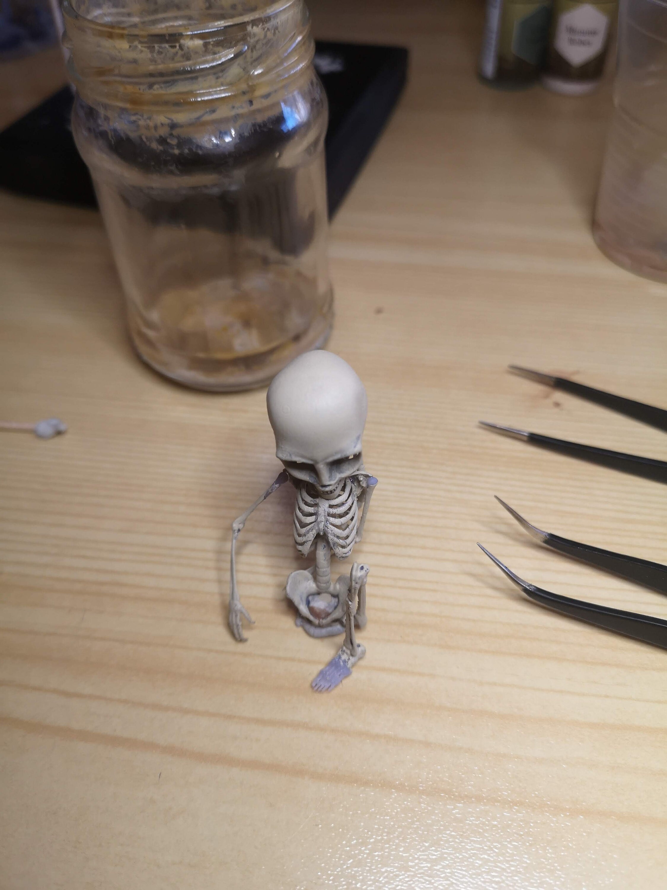 Alien Skeleton, Skeleton in the Jar 3D Print Model STL - Etsy