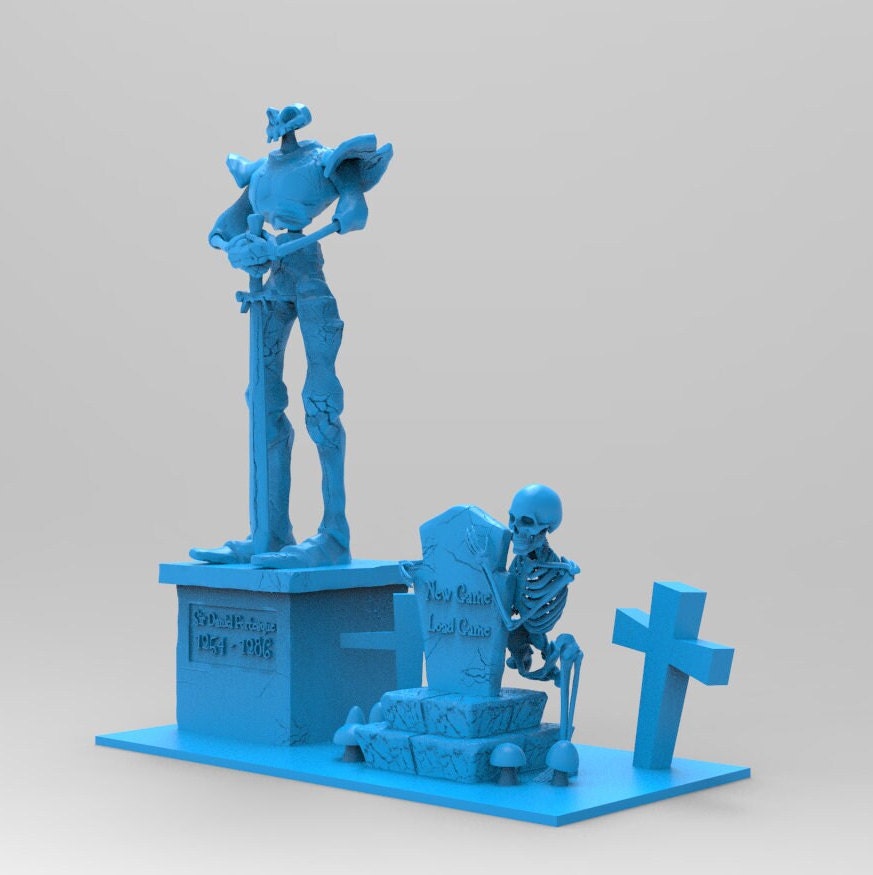 Medieval Title Diorama. Sir Daniel Fortesque Statue & Grave Start New ...