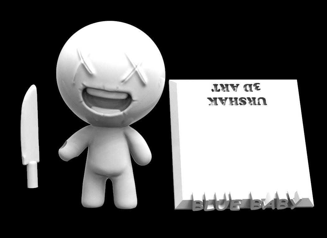 The Binding of Isaac BLUE BABY STL 3dfile - Etsy