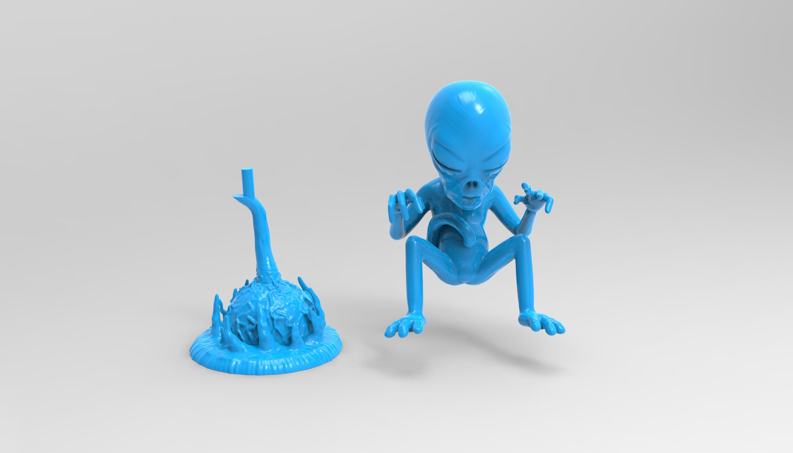 Baby Alien 3D Model STL 3d Printing - Etsy