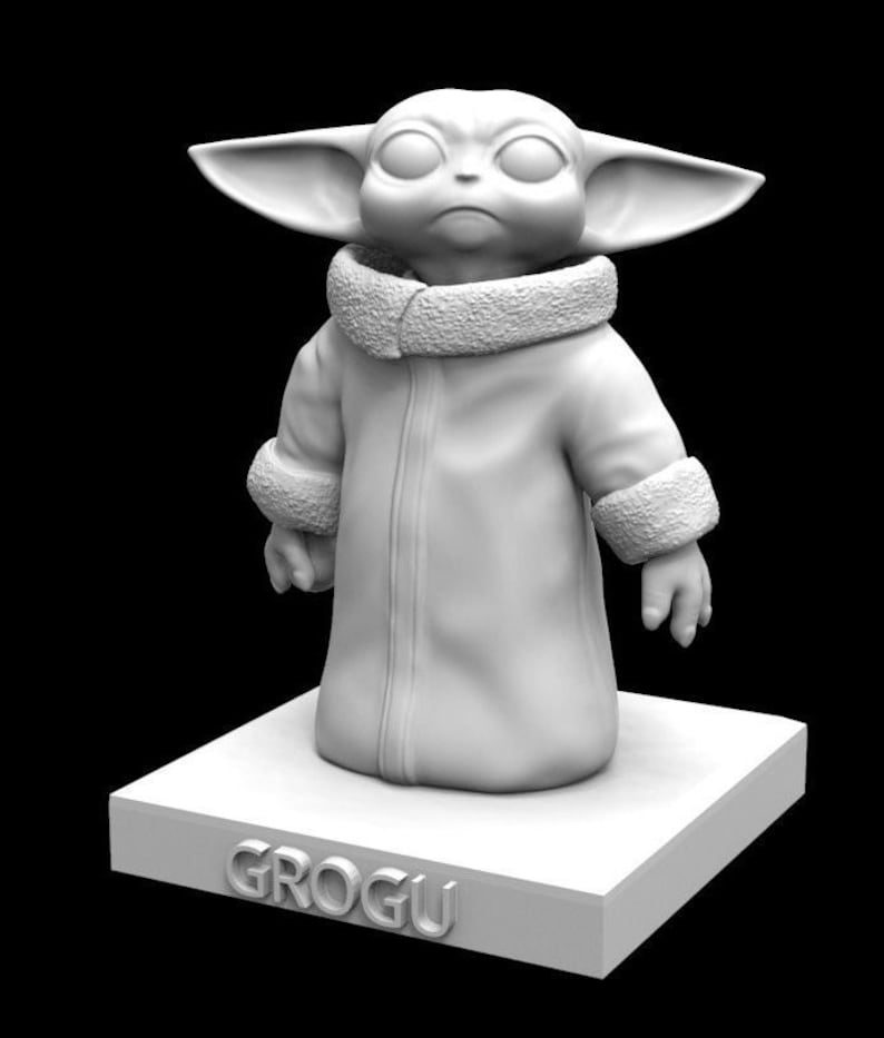 Baby Yoda, Grogu fanart Stl Ready for 3D Printing - Etsy UK