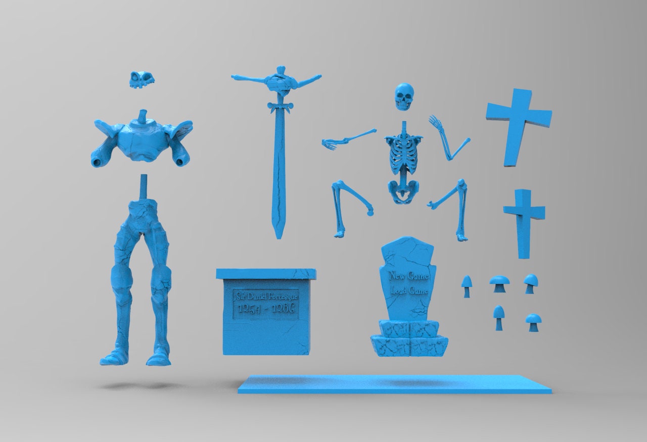 Medieval Title Diorama. Sir Daniel Fortesque Statue & Grave Start New ...