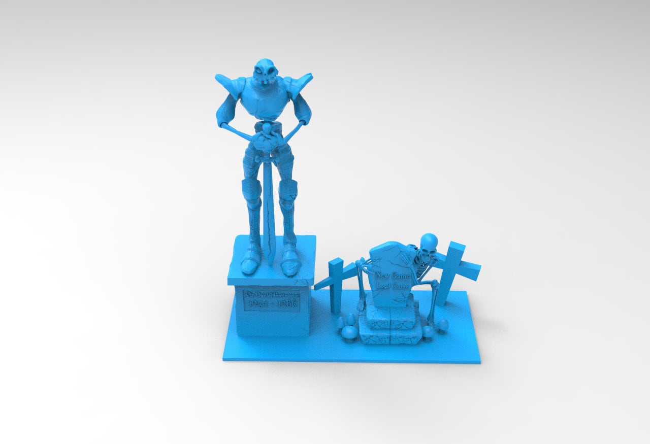 Medieval Title Diorama. Sir Daniel Fortesque Statue & Grave Start New ...