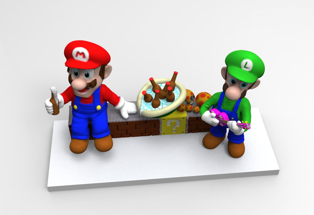 Super Mario Bros (stl File) - Etsy