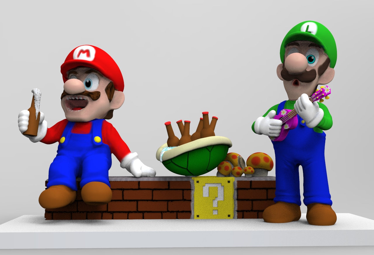 Super Mario Bros (stl File) - Etsy