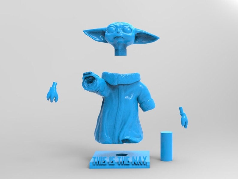 Baby Yoda Grogu Darts STL 3D Print - Etsy