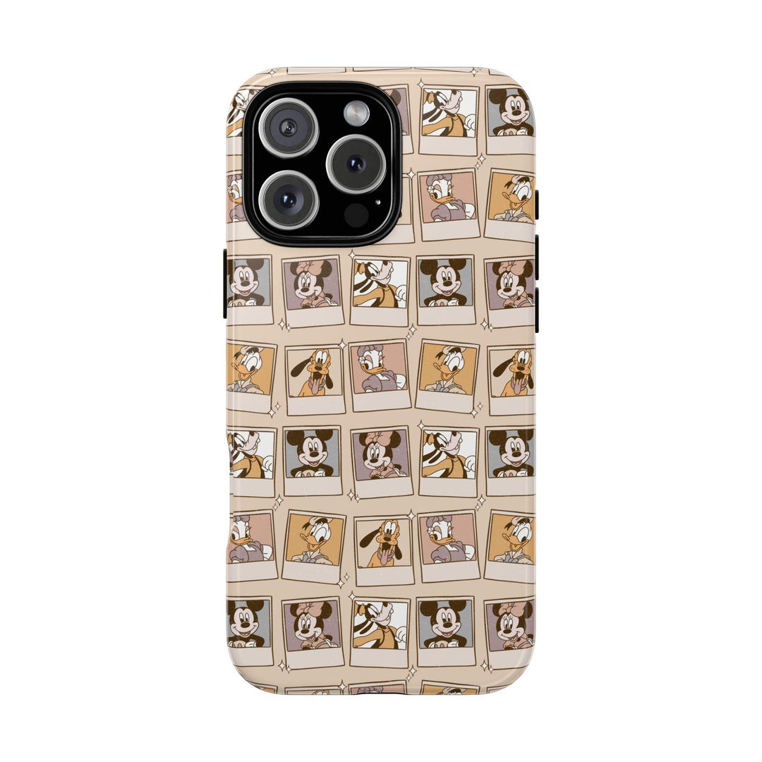 Retro Mickey Minnie Mouse Polaroid Pictures Tough Phone Case, Disney ...