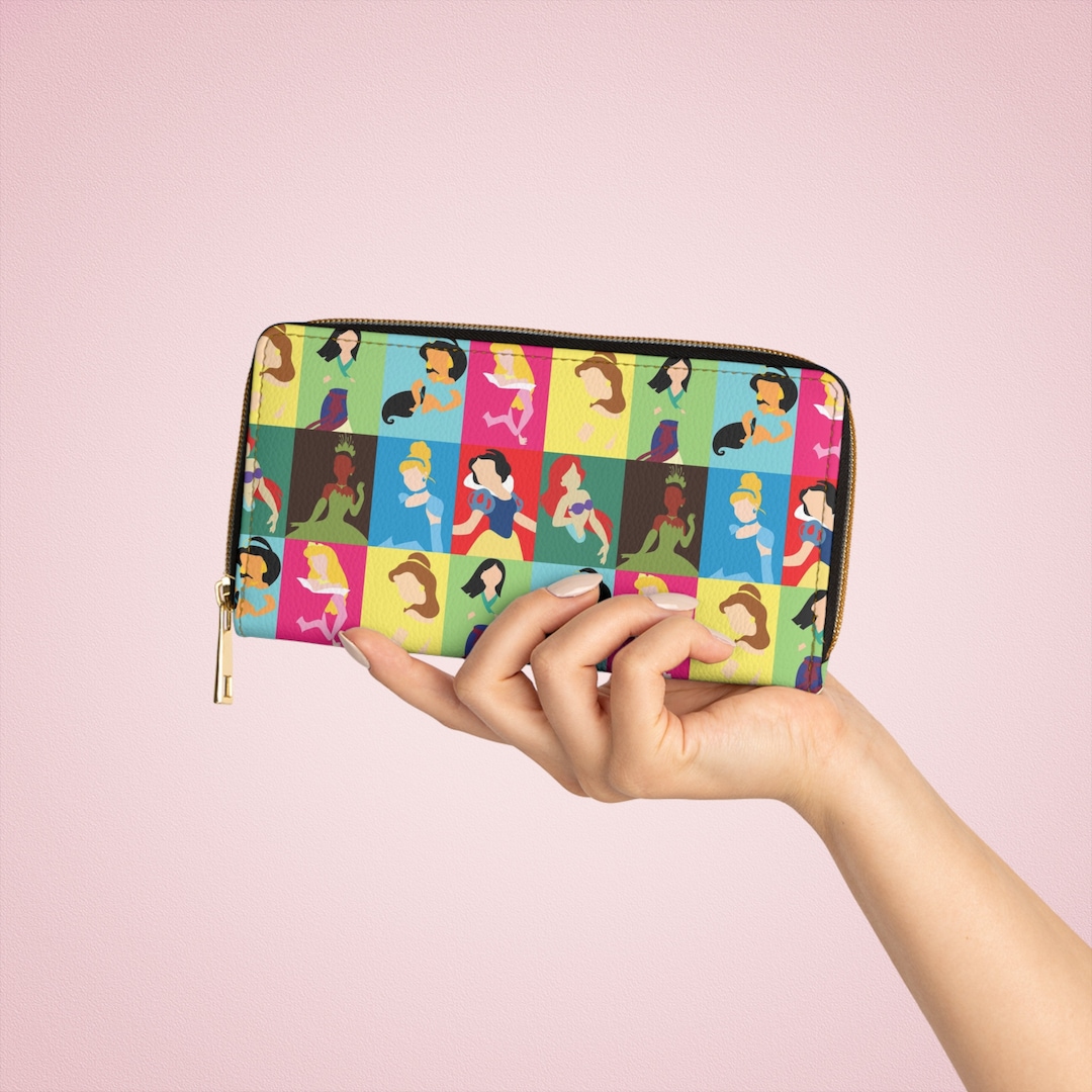 Princess Zipper Wallet, Disney Wallet, Disney Princess Accessory ...