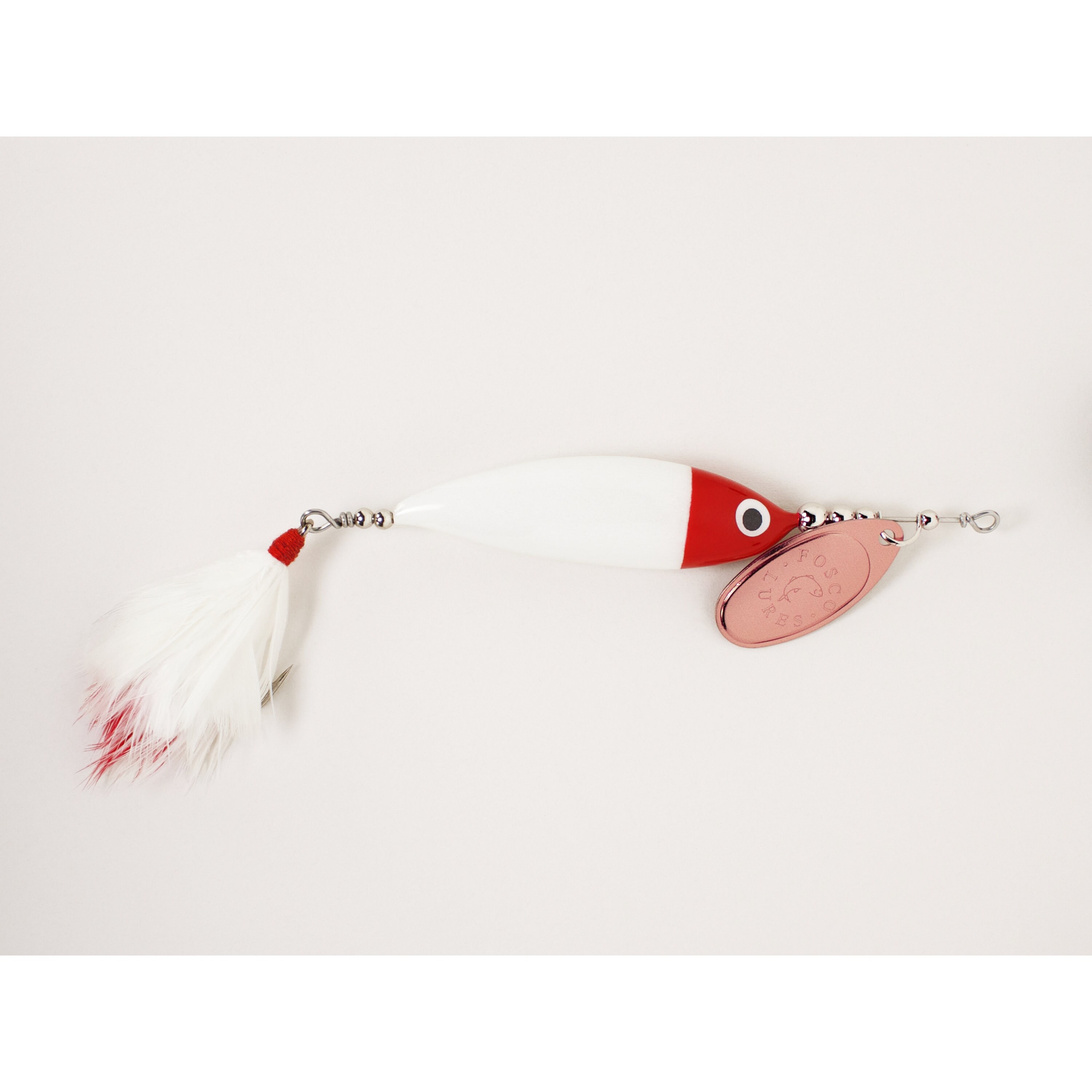 Handmade Wooden Minnow Spinner Fishing Lure • Made in Canada • for Bass ...